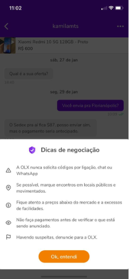 Chat OLX: como funciona?